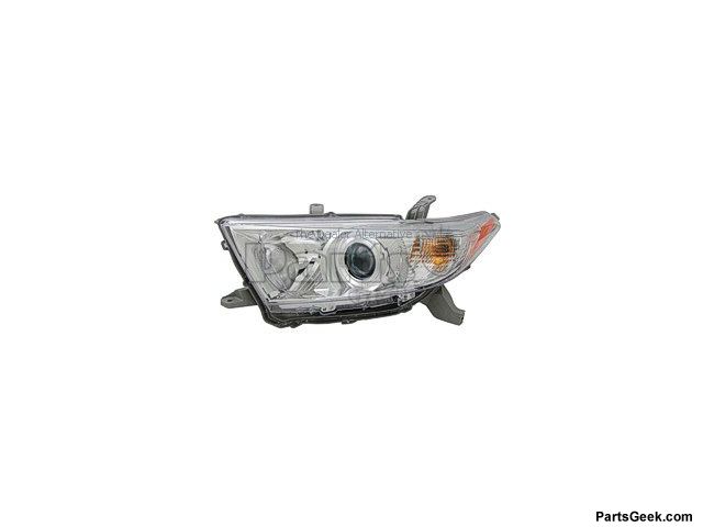 12 2012 Toyota Highlander Headlight Assembly - Body Electrical - Action ...