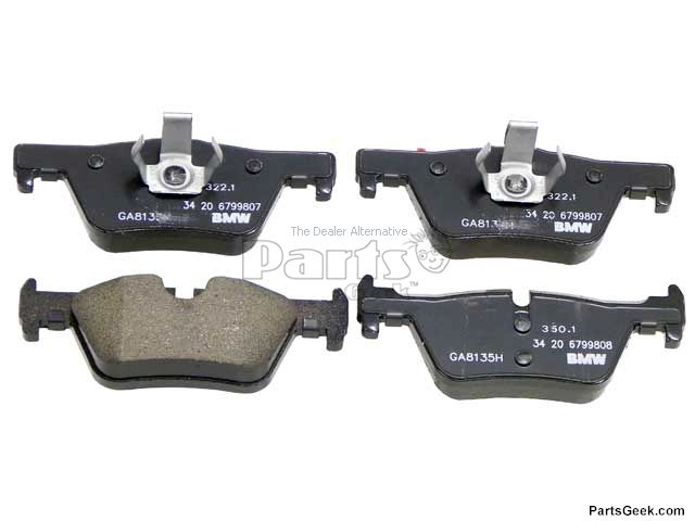 BMW 330i xDrive Brake Pads - Disc Brake Pad - Dynamic Friction Genuine ...