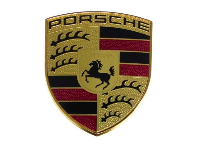 2011-2023 Porsche Cayenne Hood Emblem - Genuine 9P1 853 601 - PartsGeek.com