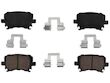 2006-2009 Volkswagen GTI Brake Pad Set - Akebono 1K0 698 451 F - Rear ...