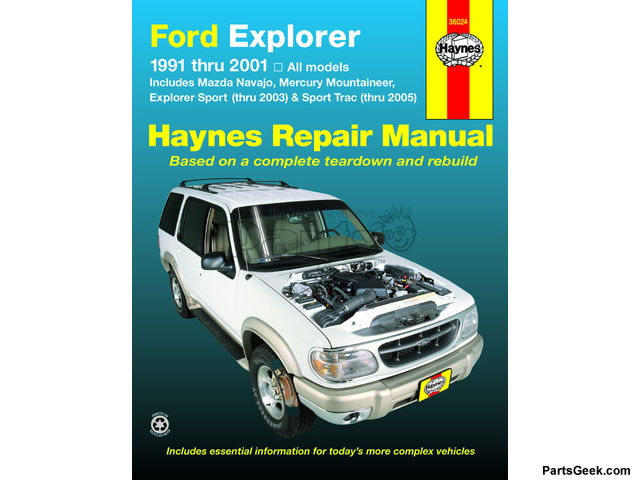 Ford Explorer Repair Manual - Service Manual - Haynes - 2000 2002 1999 ...
