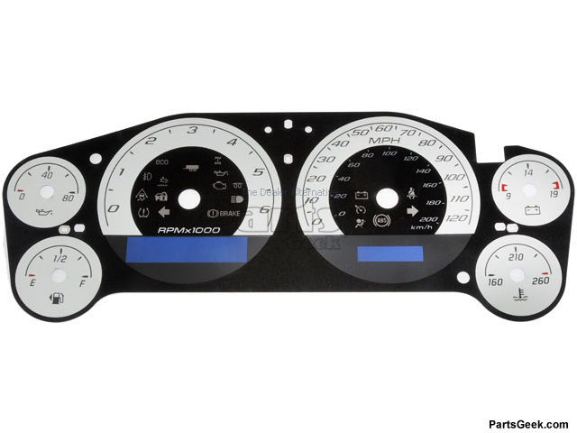 11 2011 Chevrolet Silverado 1500 Instrument Cluster Upgrade Kit - Body ...