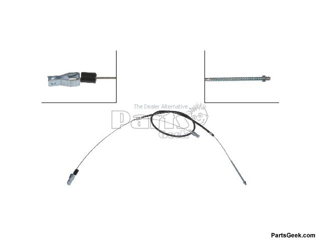 Toyota 4Runner Parking Brake Cable - Braking Cables - Dorman Raybestos ...