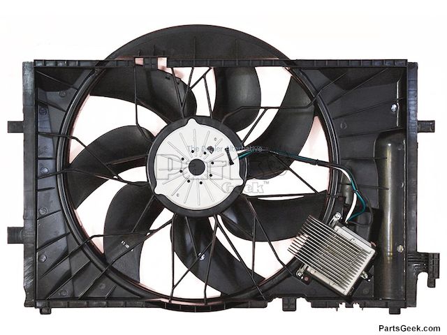 Mercedes C230 Radiator Fan - Cooling System - Replacement TYC GPD ...