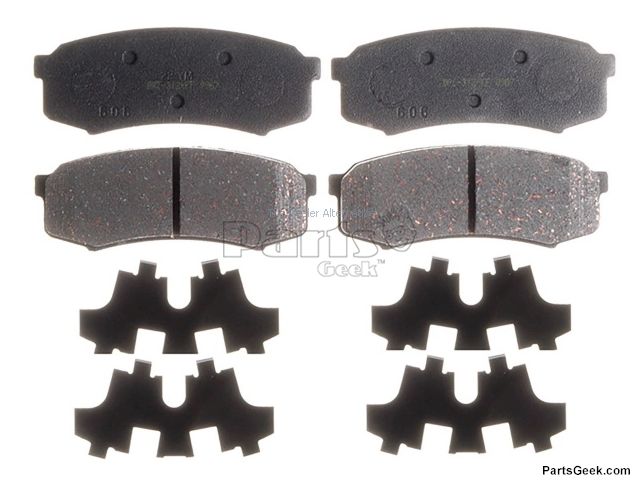 Toyota 4Runner Brake Pads - Disc Brake Pad - DuraGo TRQ EBC Detroit ...