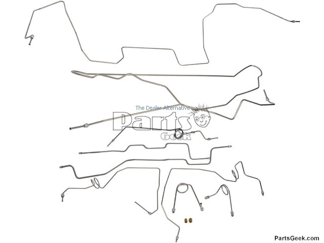 98 1998 Chevrolet Tahoe Brake Hydraulic Line Kit - Brake - DIY ...