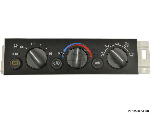 95 1995 GMC K2500 HVAC Temperature Control Panel - Climate Control ...