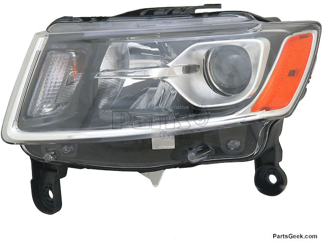 15 2015 Jeep Grand Cherokee Headlight Assembly - Body Electrical ...