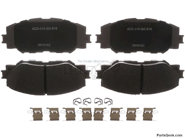 14 2014 Toyota Corolla Brake Pad Set - Brake - AC Delco, API, Advics ...