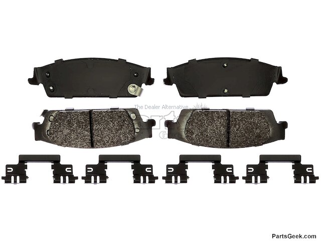 17 2017 Chevrolet Silverado 1500 Brake Pad Set - Brake - AC Delco, API ...