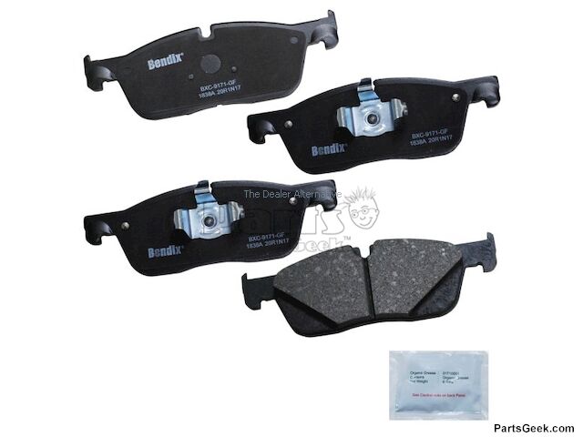 17 2017 Jaguar F-Pace Brake Pad Set - Brake - API, ATE, Bendix, Brembo ...