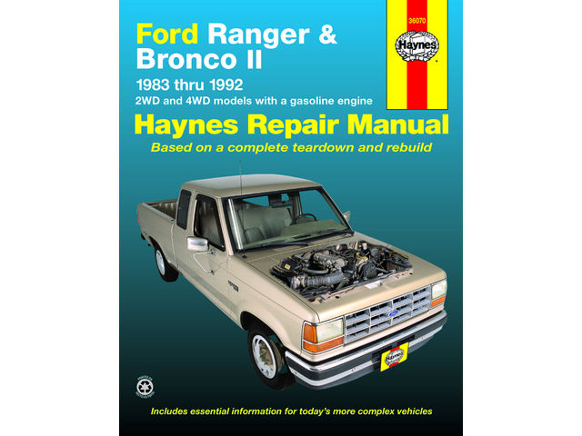 Ford Ranger Repair Manual - Service Manual - Haynes - 2006 2002 2001 ...