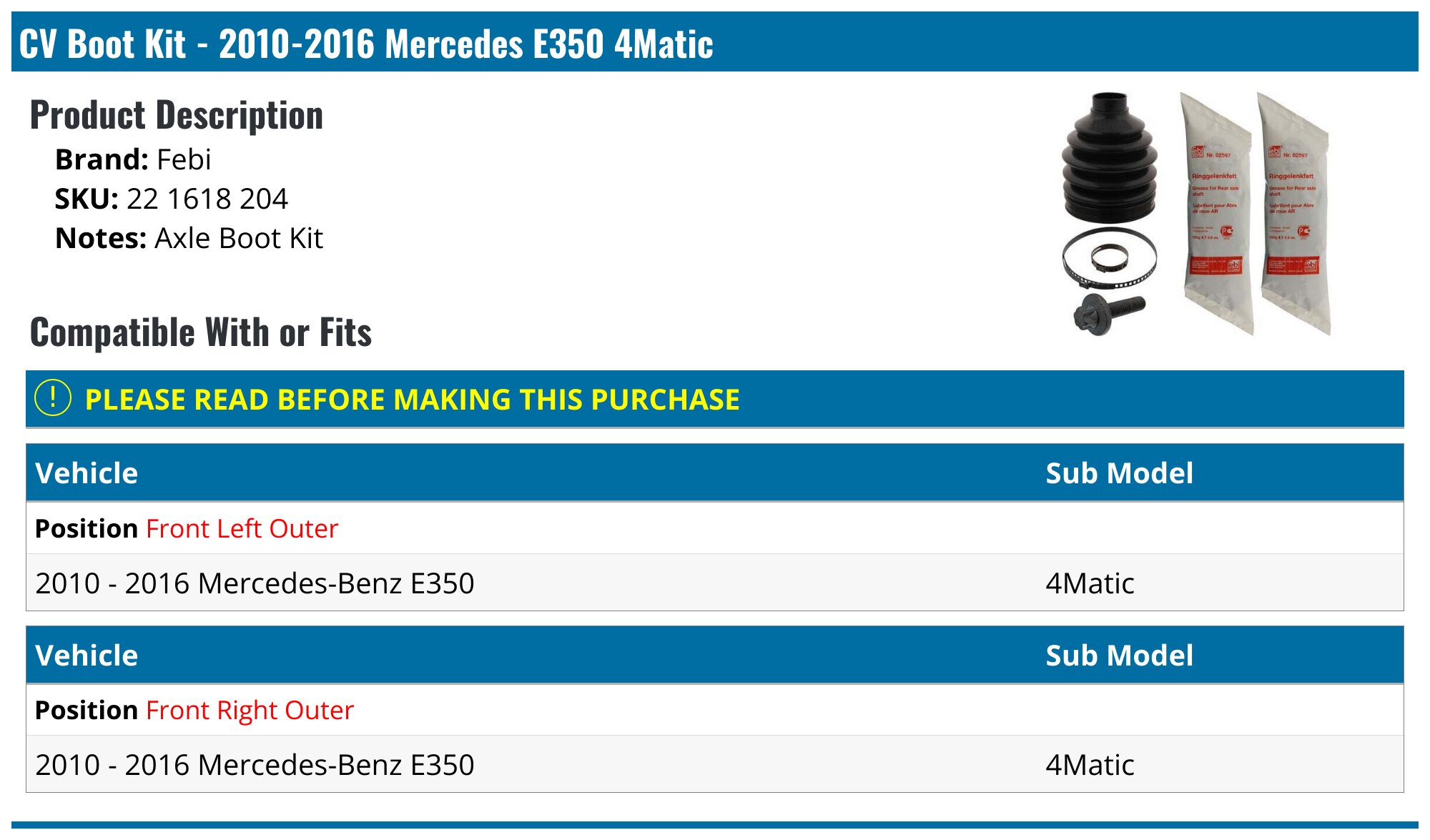 CV Boot Replacement - CV Boot Repair Kits | Parts Geek