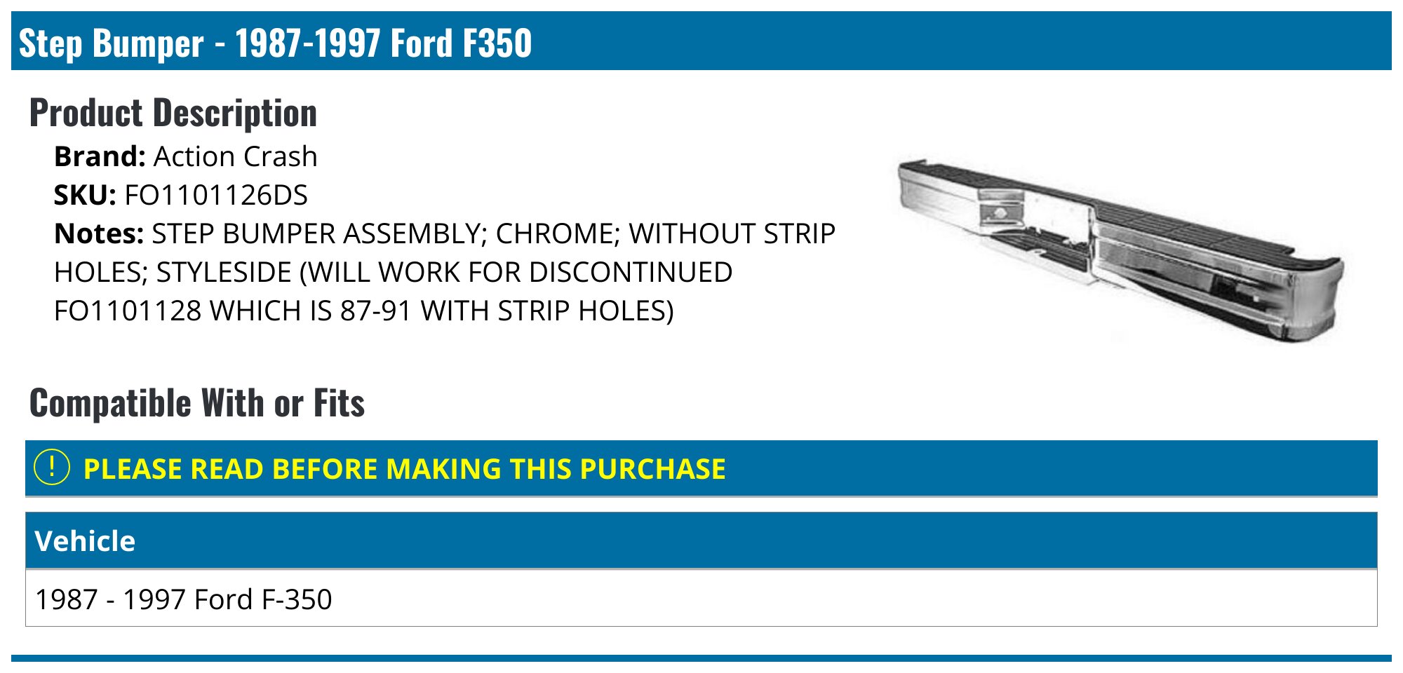 Step Bumper - Bumper Step for Trucks, SUVs & Cars| Parts Geek
