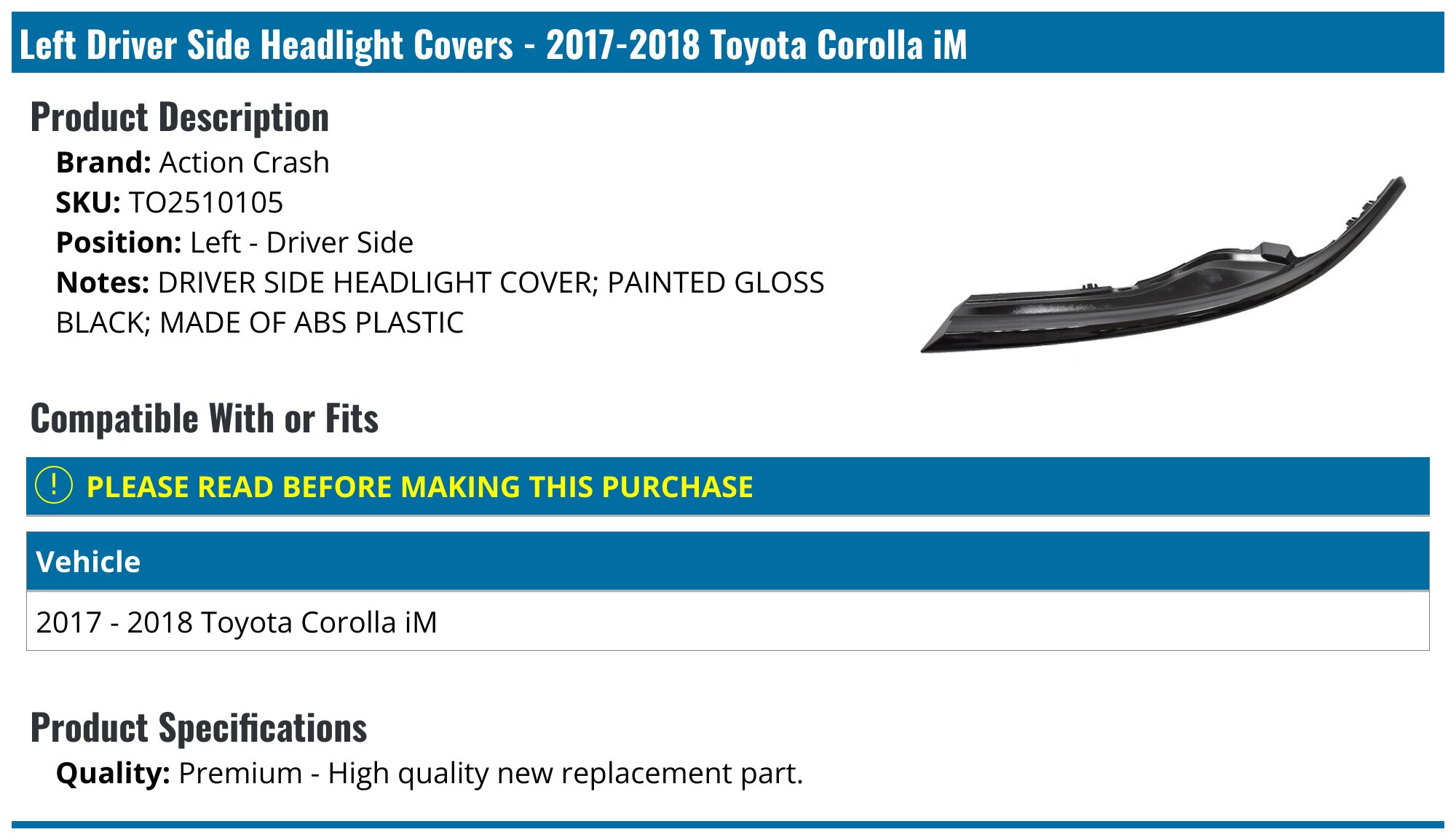 Discount Headlight Covers - Headlight Lens Replacement | Parts Geek