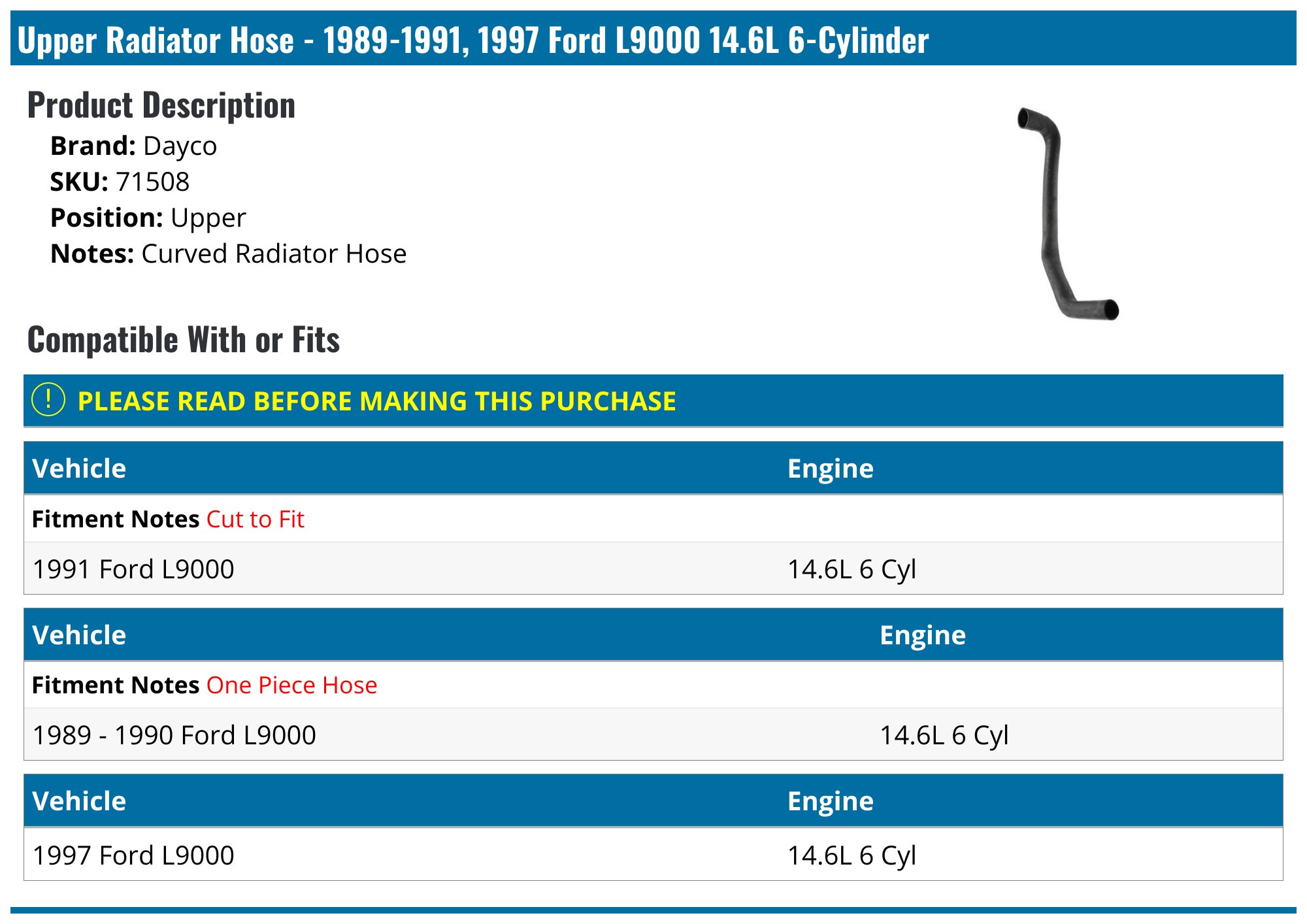 Ford L9000 Parts - PartsGeek.com