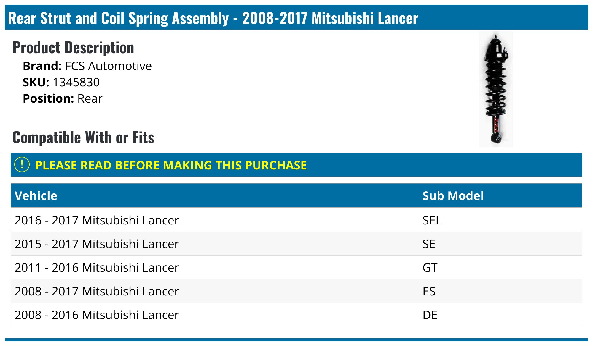 Mitsubishi Lancer Parts & Accessories - OEM & Aftermarket Parts