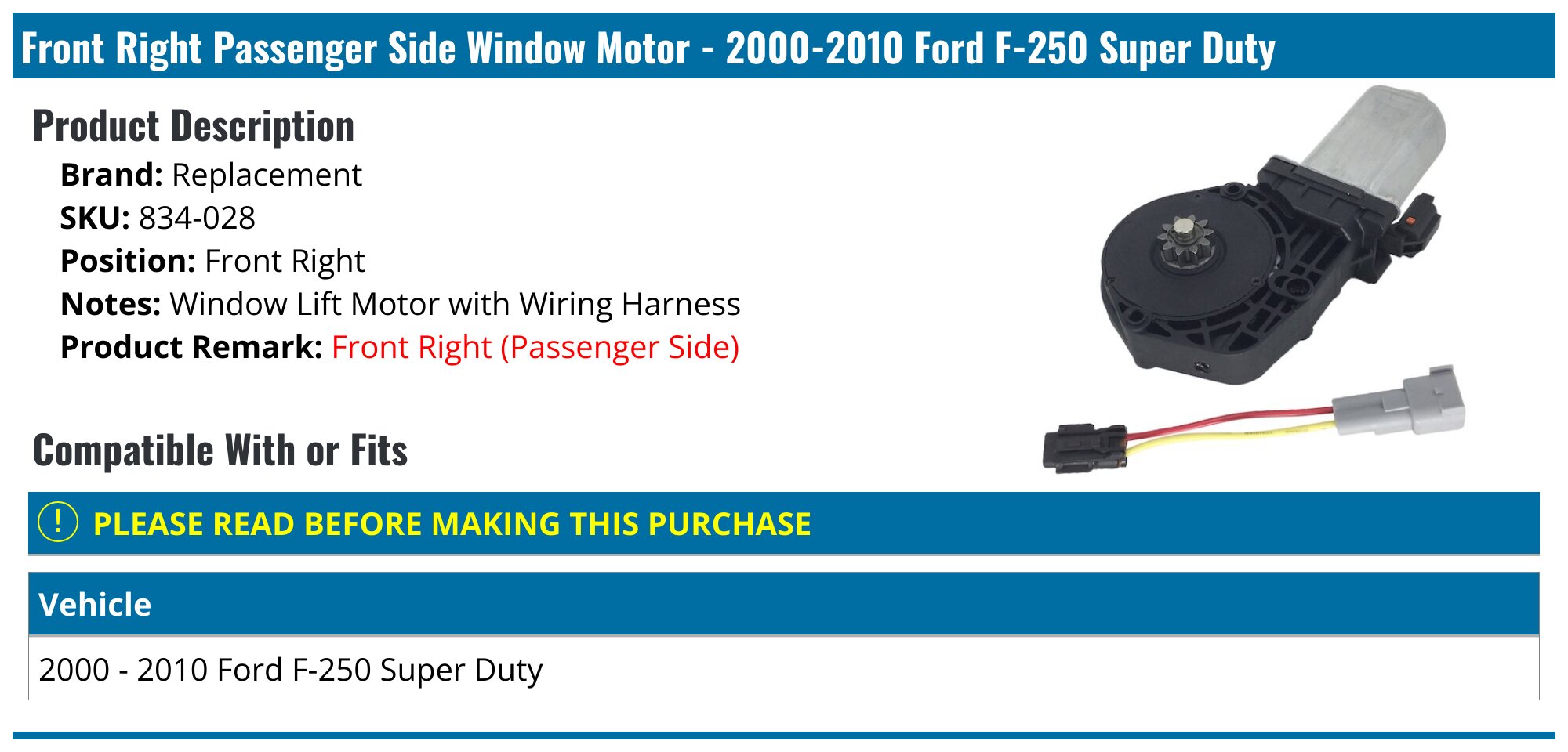 Power Window Motor Replacement | Parts Geek