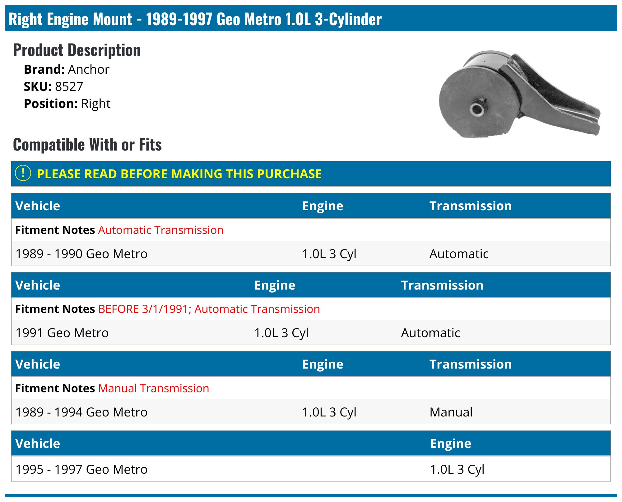 Geo Metro Parts - PartsGeek.com