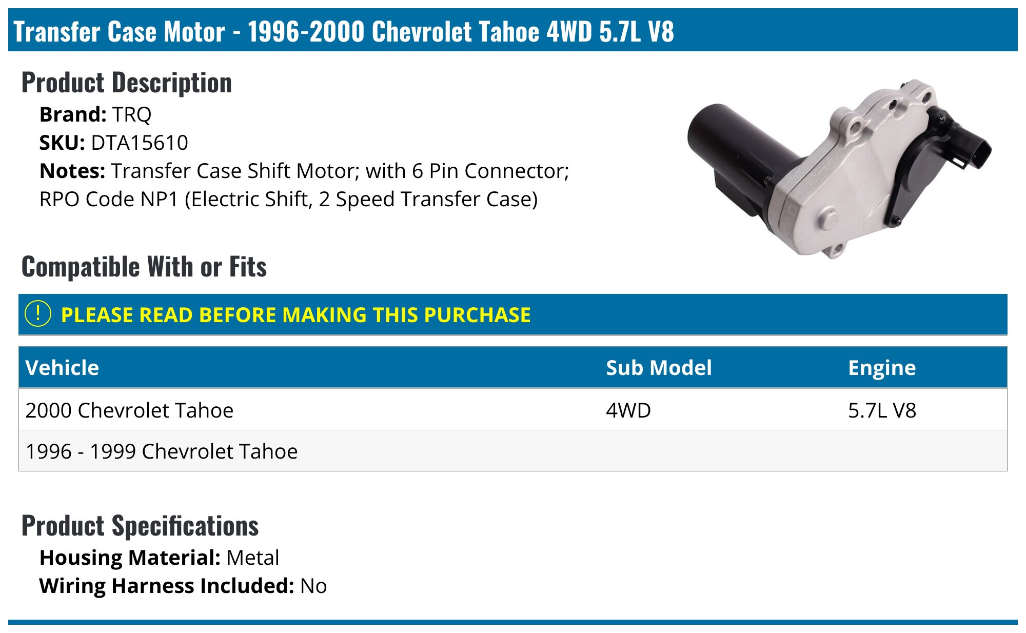 Transfer Case Motor Transfer Case Shift Motor Transfer Shift Motor For ...