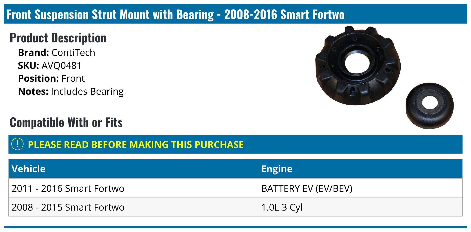 Smart Fortwo Parts - PartsGeek.com
