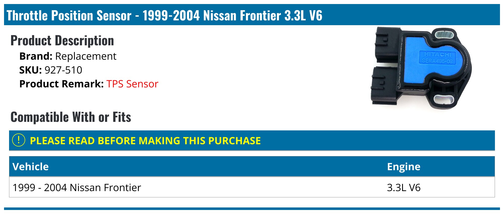 Throttle Position Sensor - Throttle Position Sensor Replacement