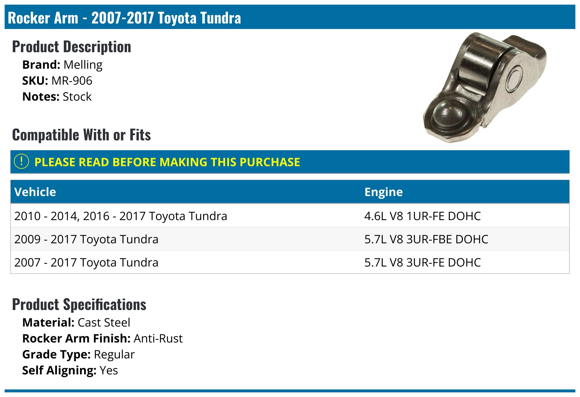 Rocker Arm - Engine Rocker Arm Replacement | Parts Geek