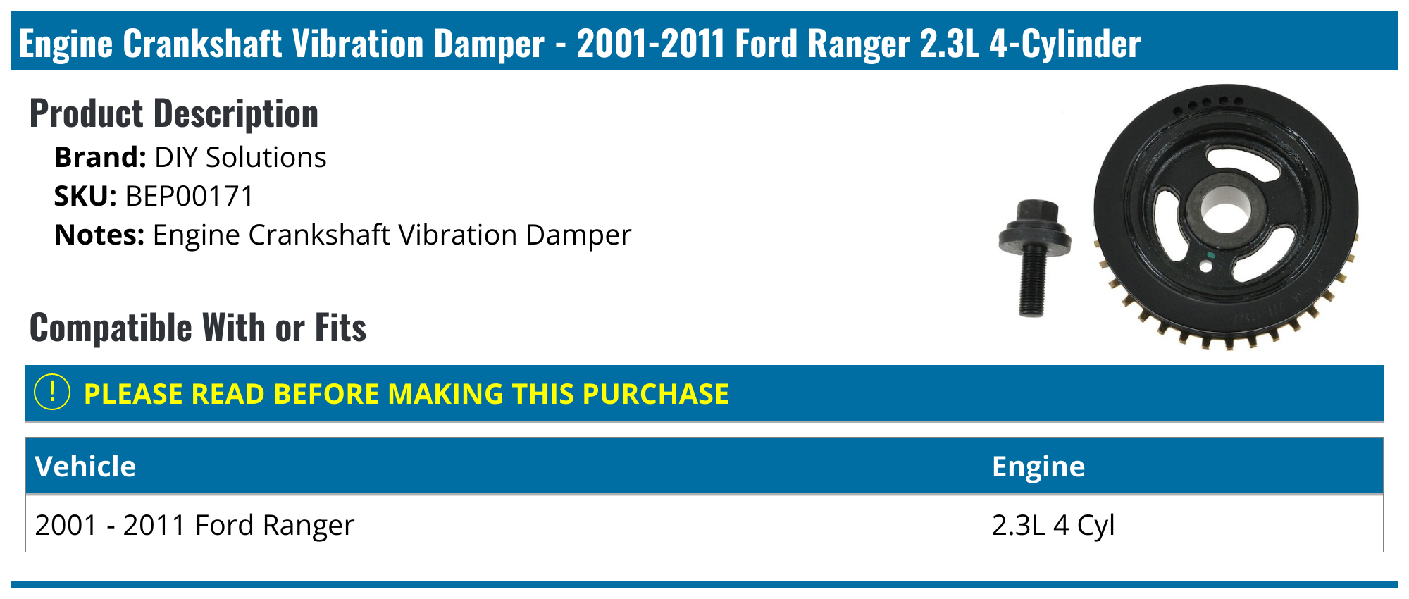Ford Ranger Drive Shaft Vibration Damper at Rosa Gray blog