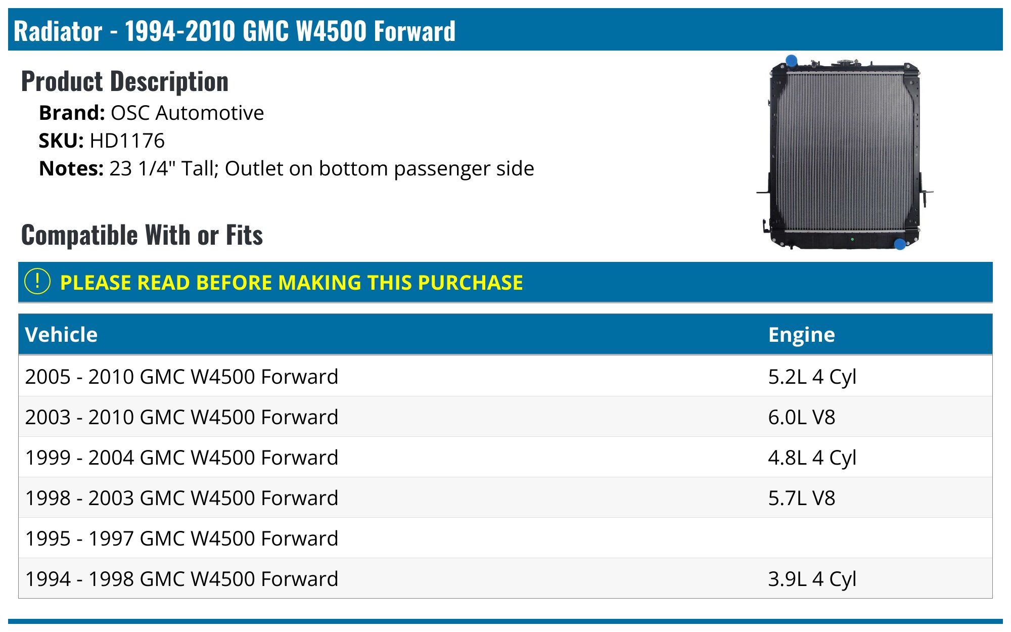 GMC W4500 Forward Parts - PartsGeek.com