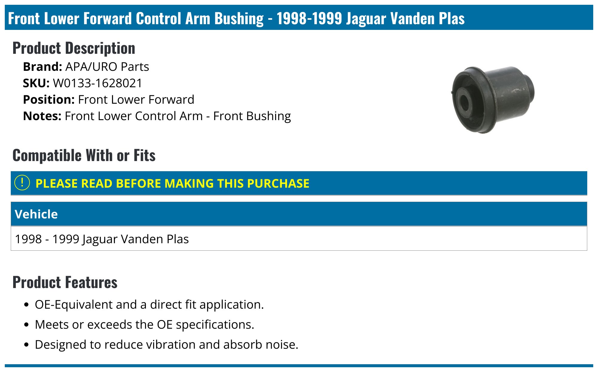Classic Jaguar Suspension Parts Lower Suspension For Jaguar XJ, XJS ...