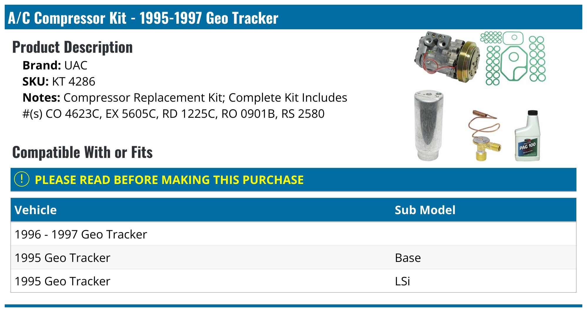 Geo Tracker Parts Catalog - OEM & Aftermarket Body Parts | Parts Geek