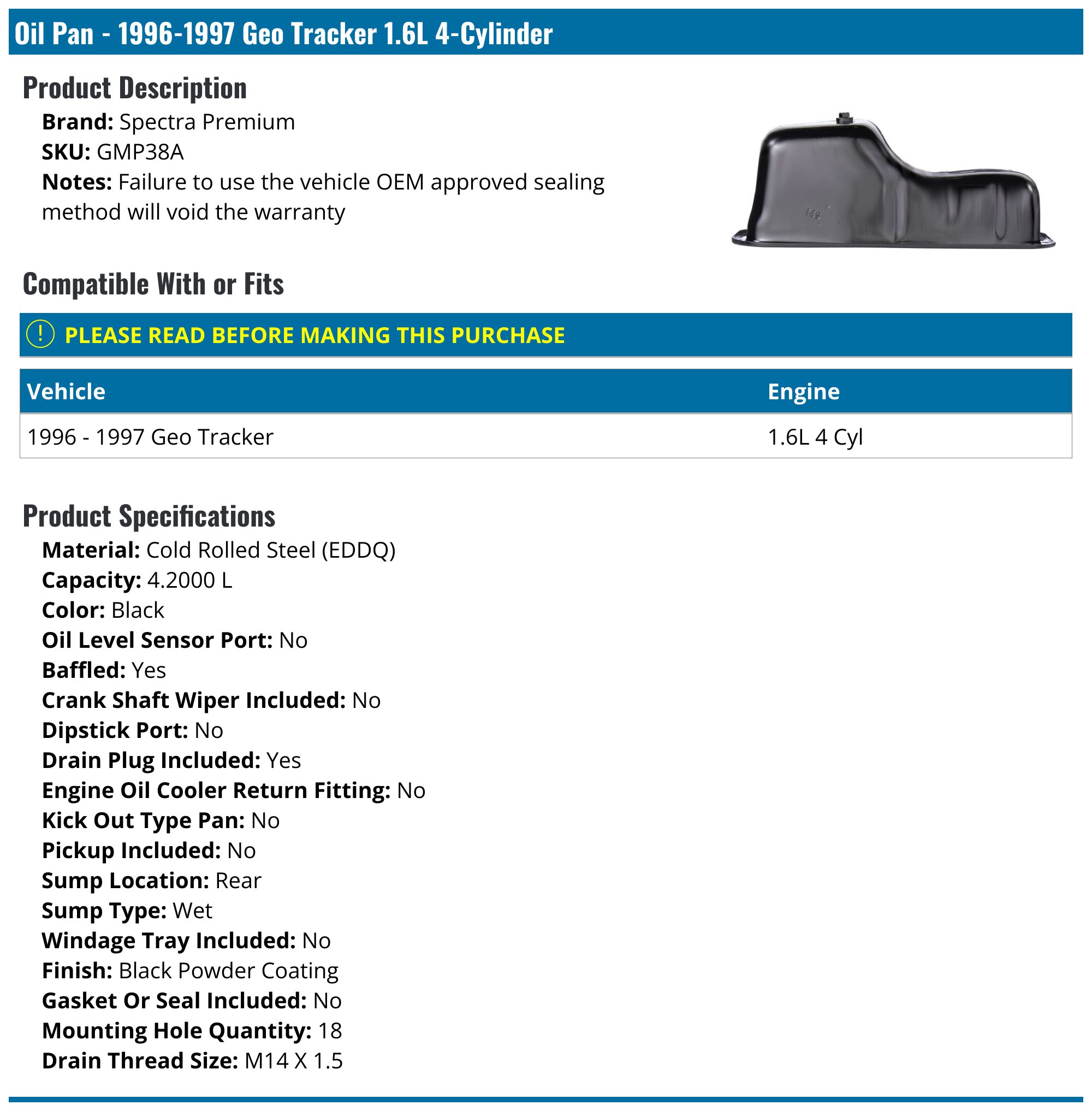 Geo Tracker Parts Catalog - OEM & Aftermarket Body Parts | Parts Geek