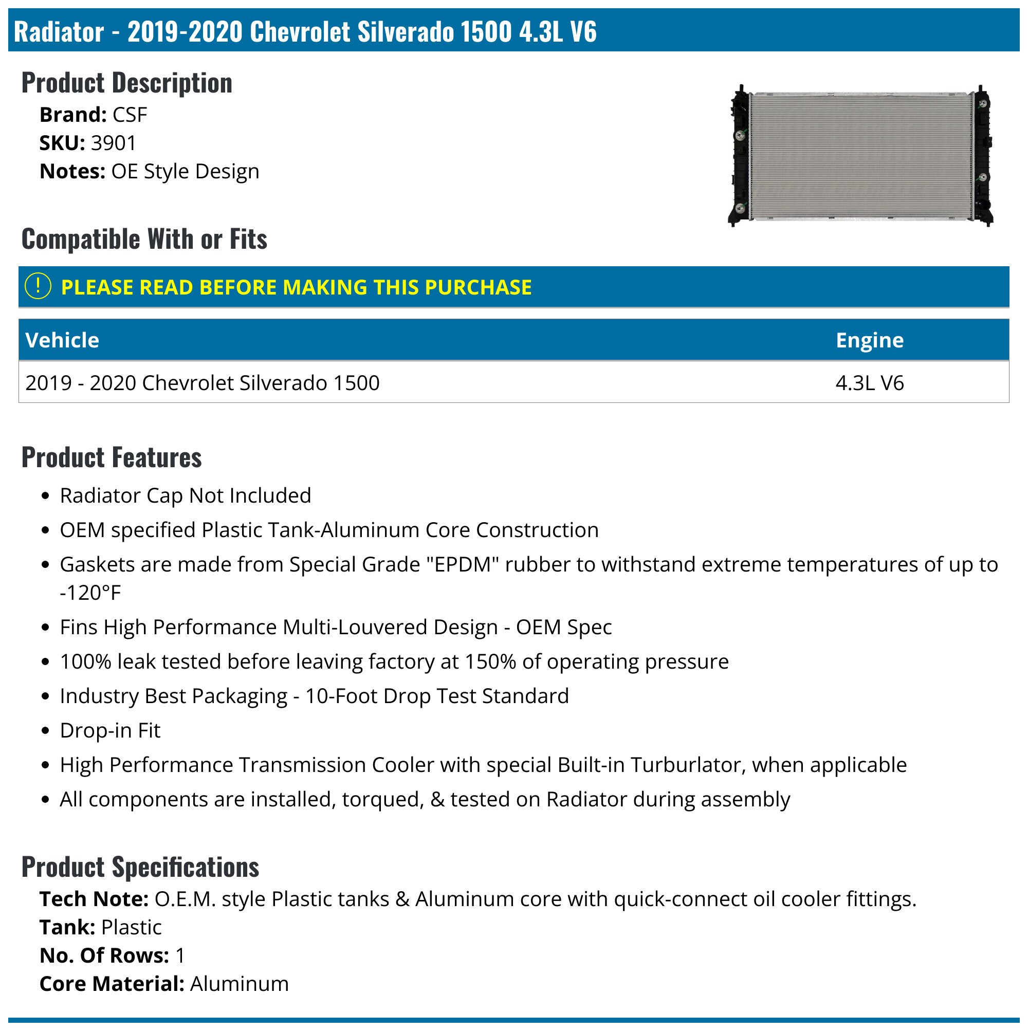 Discount Auto Radiators - Car Radiator Replacement - Parts Geek