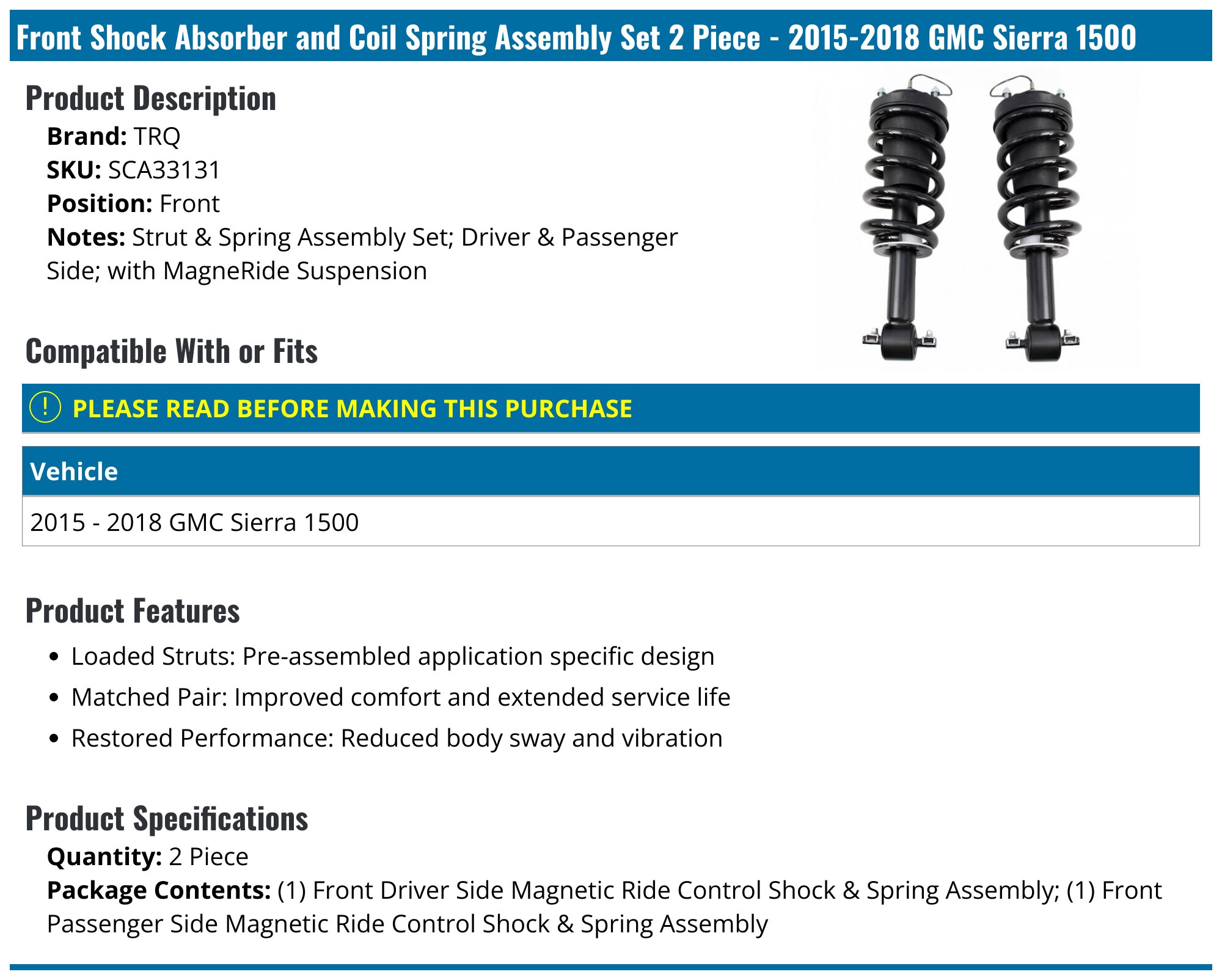 Car Shocks and Struts - Front & Rear Shock Replacement | Parts Geek