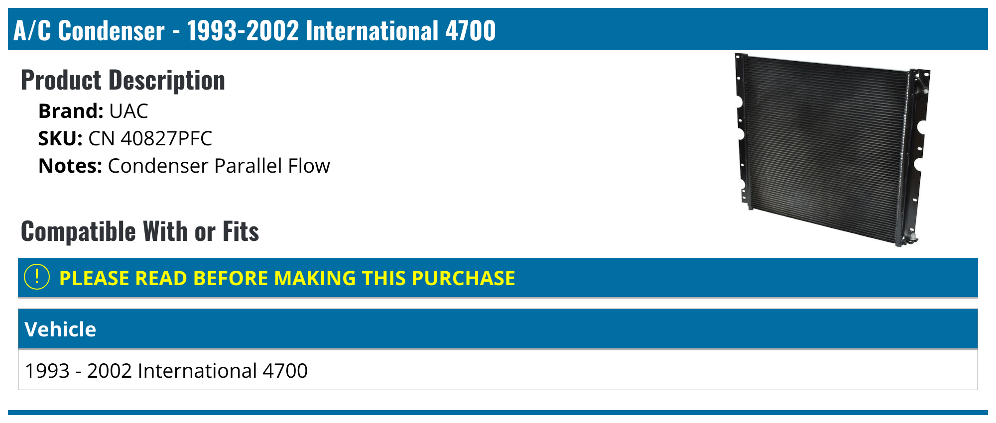 Auto AC Condenser Replacement - Car Air Conditioning Condensers | Parts ...