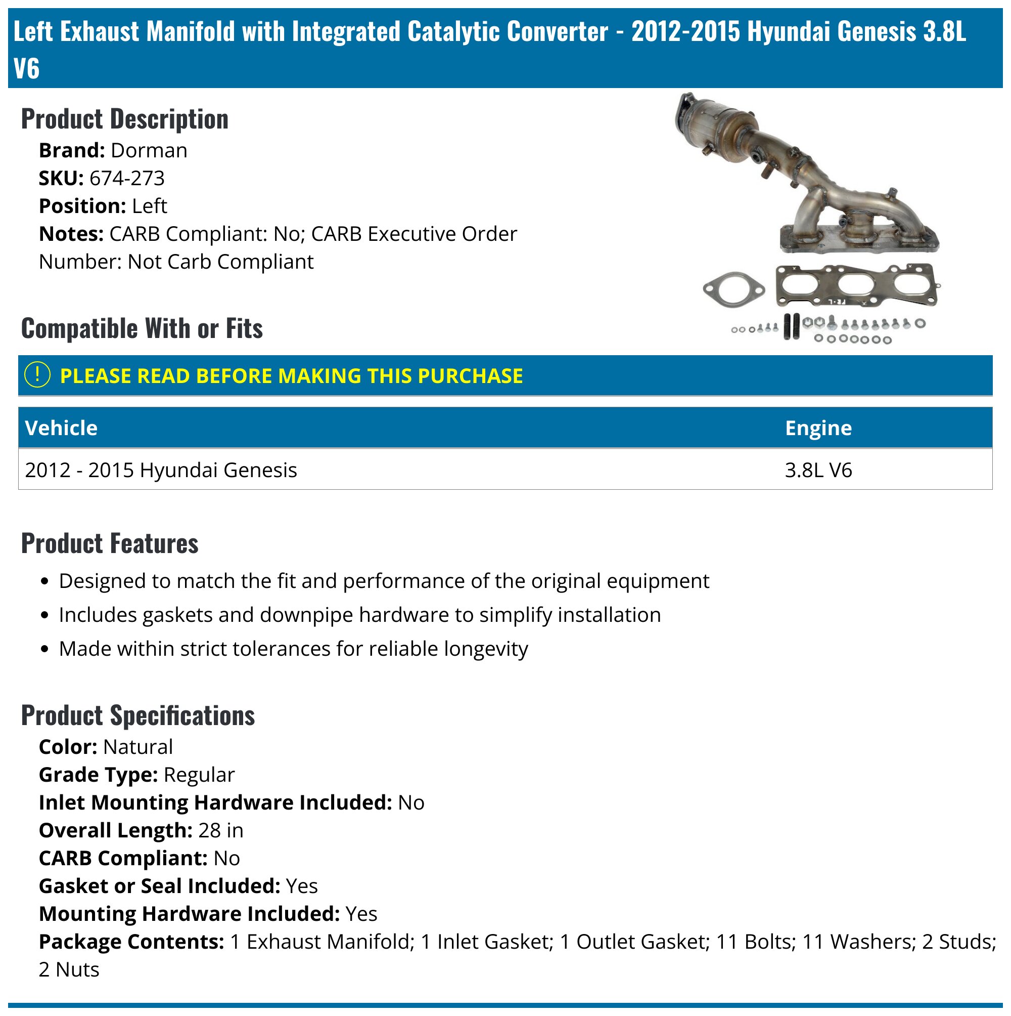 Hyundai Genesis Parts and Accessories | Parts Geek