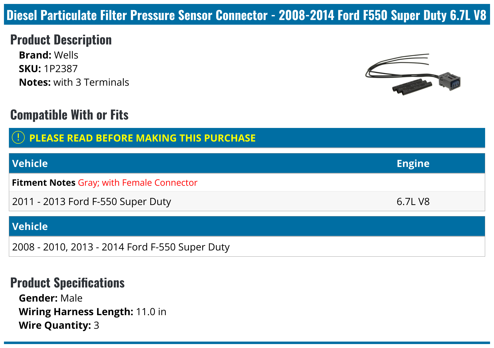 2008-2014 Ford F550 Super Duty Diesel Particulate Filter Pressure ...