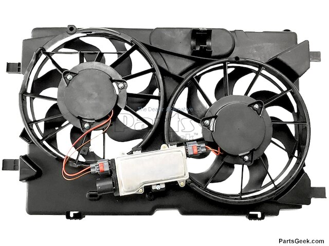 Ford Fusion Radiator Fan - Cooling System - Replacement Action Crash ...