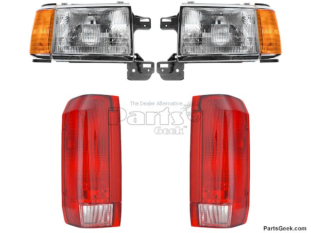 91 1991 Ford F150 Headlight Assembly - Body Electrical - Action Crash ...