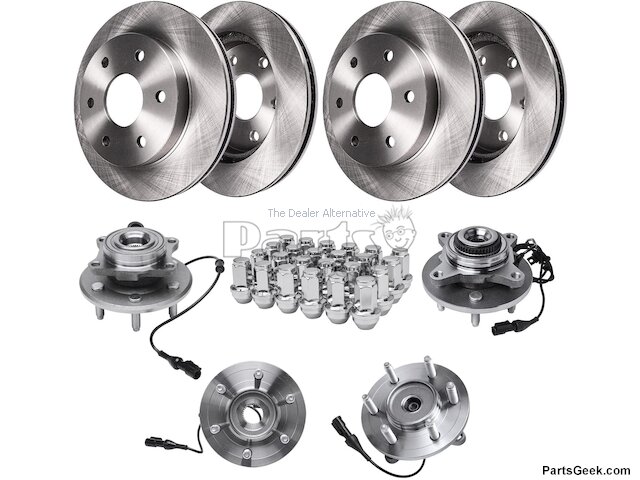 03 2003 Lincoln Navigator Brake Rotor Hub Assembly Lug Nut Kit - Brake ...