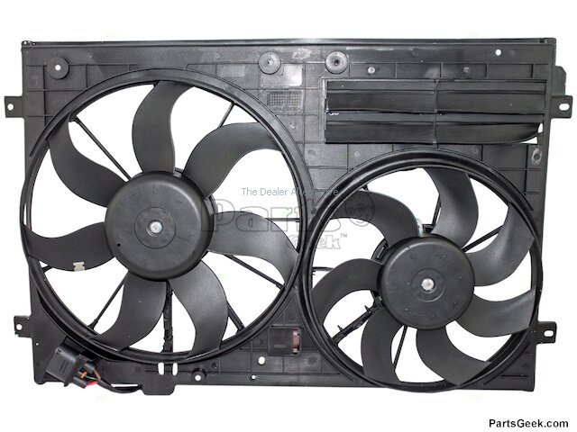 VW Volkswagen Eos Radiator Fan - Cooling System - Replacement Action ...