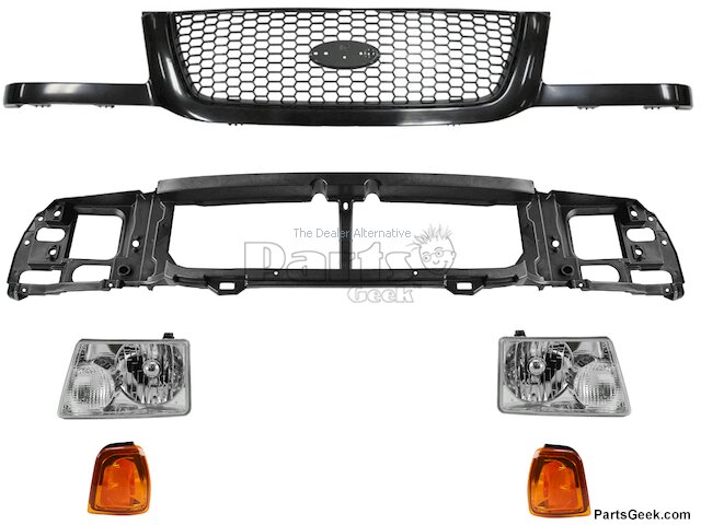 01 2001 Ford Ranger Grille Assembly - Body Mechanical & Trim - Action ...