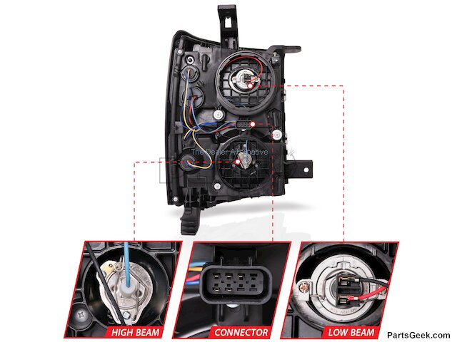 14 2014 Chevrolet Silverado 1500 Headlight Assembly - Body Electrical ...