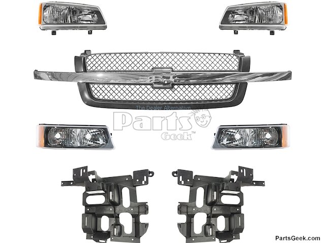 Chevrolet Silverado 3500 Grille - Grill - Action Crash DIY Solutions T ...