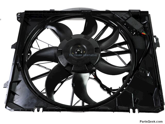 BMW 328i Radiator Fan - Cooling System - Replacement Dorman TYC Action ...