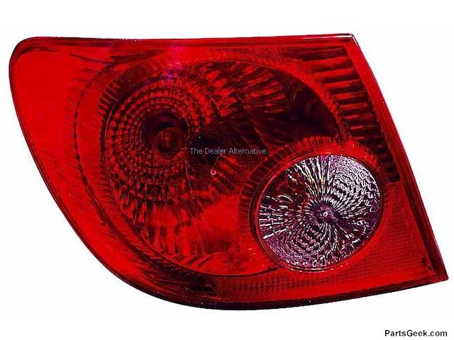 03 2003 Toyota Corolla Tail Light Assembly - Body Electrical - Action ...