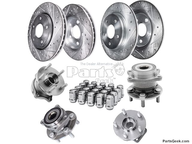 09 2009 Subaru Impreza Brake Rotor Hub Assembly Lug Nut Kit - Brake ...