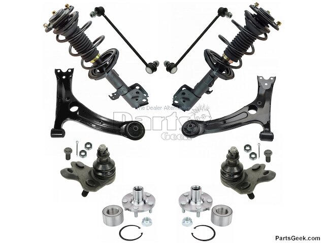 10 2010 Toyota Corolla Strut Assembly - Suspension - AC Delco, API ...