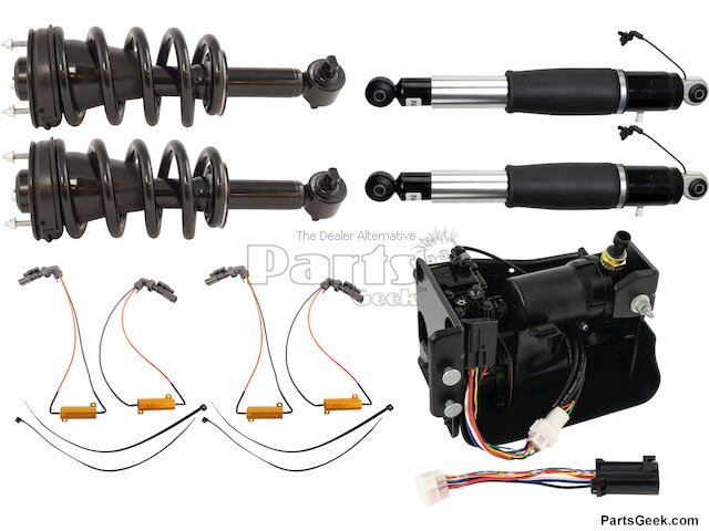 15 2015 Chevrolet Tahoe Air Suspension Compressor Shock Coil and ...