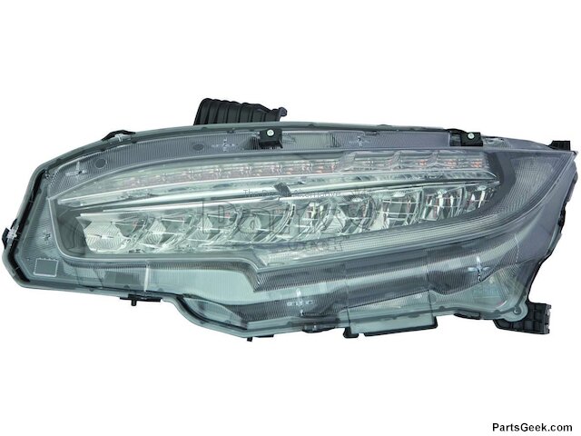 17 2017 Honda Civic Headlight Assembly - Body Electrical - Action Crash ...